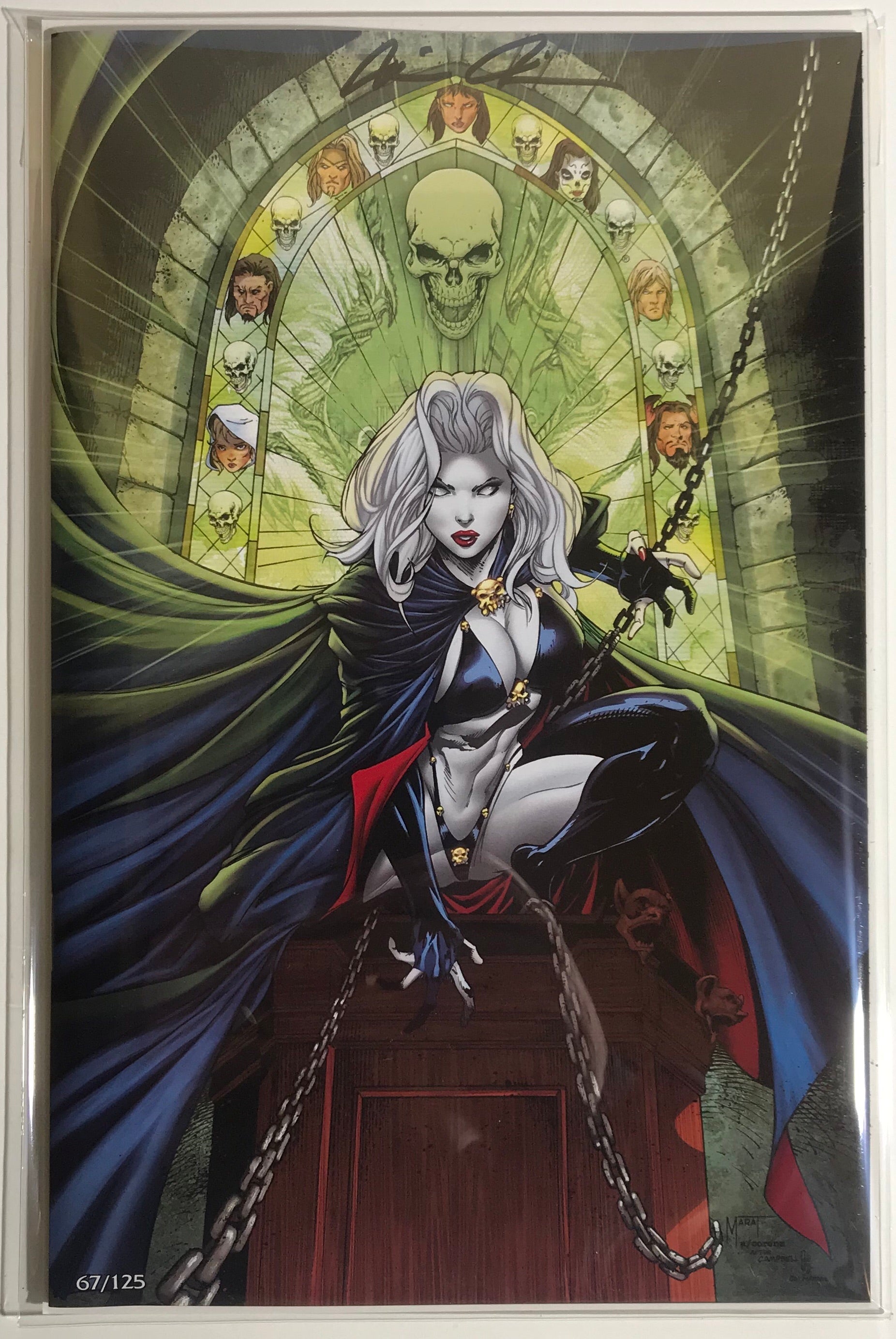 Lady Death #1 (25th Anniversary Homage Virgin Variant Edition, Signed